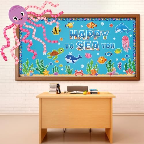 Amazon.com: 72 PCS Sea Life Paper Cutouts Under Sea Classroom ...