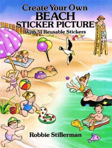 Create Your Own Beach Sticker Picture (Dover Sticker Books): Robbie ...