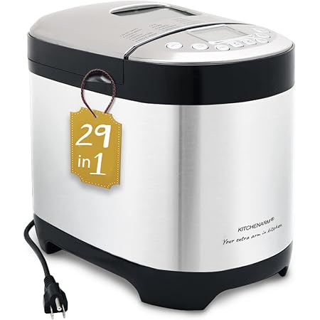 Amazon.com: Breadman TR520 Programmable Bread Maker for 1, 1 ½ , and 2-Pound Loaves, Cream,White ...