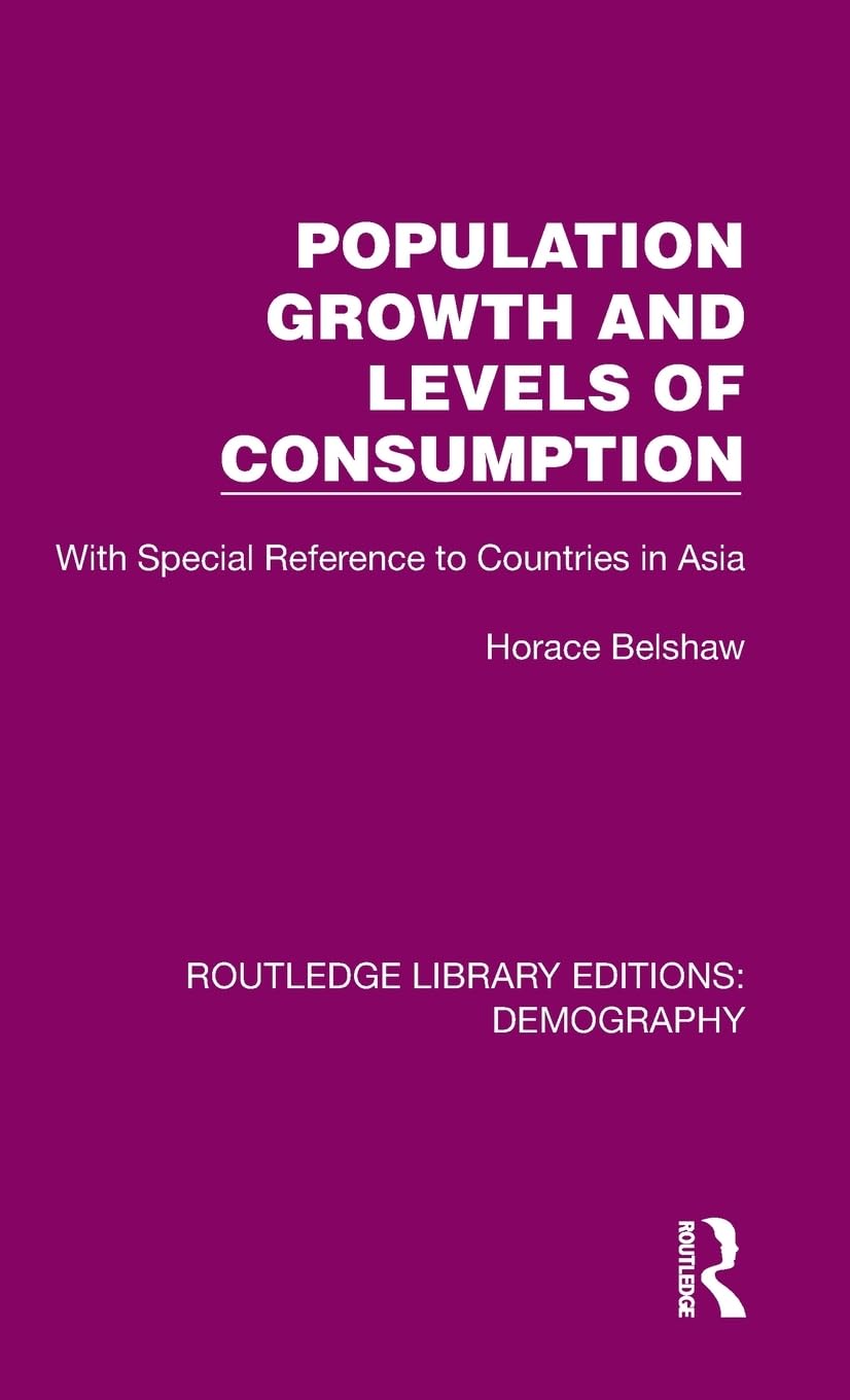 Buy Population Growth and Levels of Consumption: With Special Reference ...