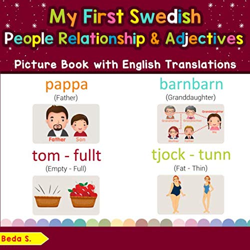 My First Swedish People, Relationships & Adjectives Picture Book with ...