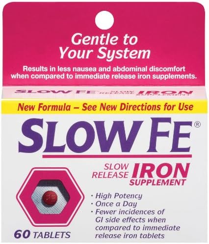 Amazon.com: Slow Fe Slow Release Iron Tablets, 60 Count : Health ...