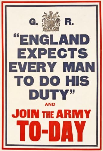 Affiche Prints W79 Vintage WWI England Expects Every Man To Do His Duty ...