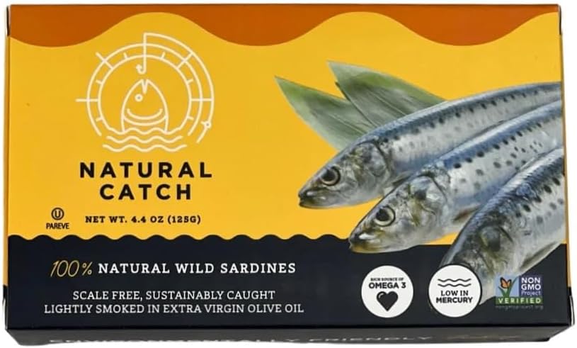 Amazon.com: Natural Catch Wild Sardines Lightly Smoked in Organic Extra ...