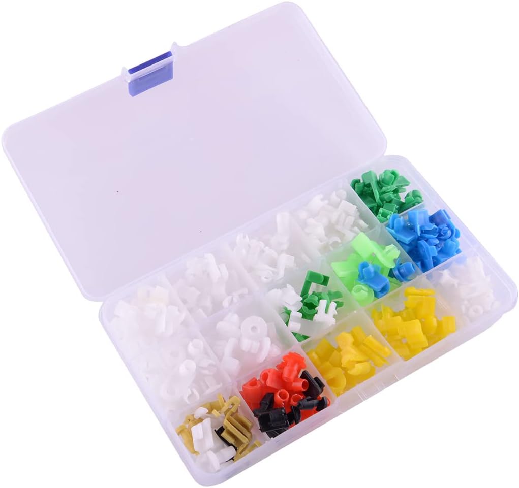 Amazon.com: ciciTree 160pcs Mixed Plastic Car Door Lock Rod Clips ...
