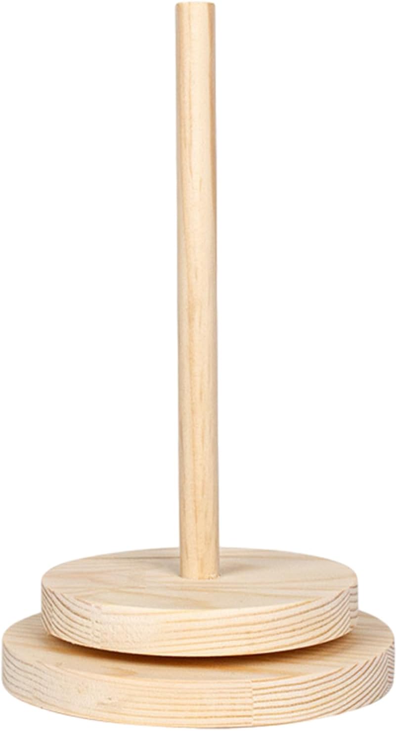 Amazon.com: Wooden Spools Holder, Rotating Yarn Dispenser Stand, Hand ...