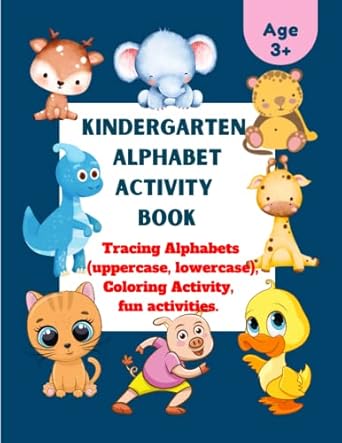 Amazon.com: Kindergarten Alphabet Activity Book 150+ Pages, Letter ...