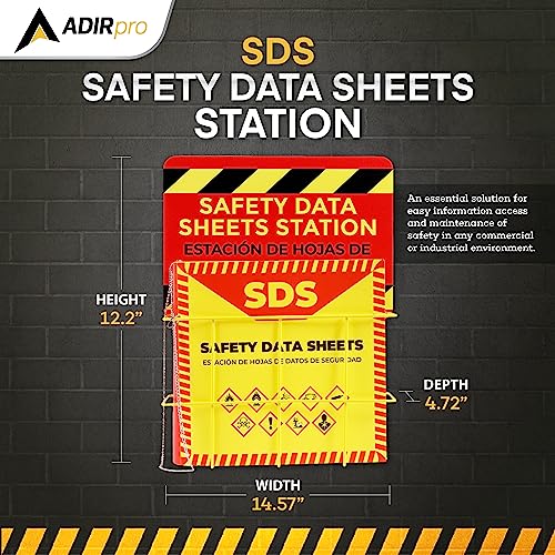 Snapklik.com : AdirPro SDS Binder And Wall StationSDS Compliance Center ...