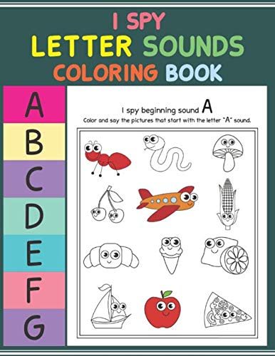 Amazon.com: I Spy Letter Sounds Coloring Book: Teach and practice ...
