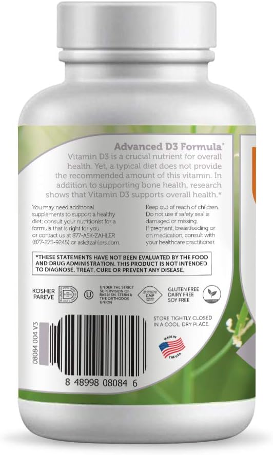 Buy Zahler Vitamin D3 50,000 IU, Advanced Weekly Vitamin D Supplement ...