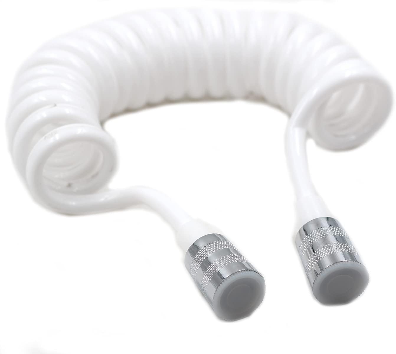 Chiloskit 6.6ft PU Bathroom Shower Coil Hose Telescopic Sprayer Gun ...