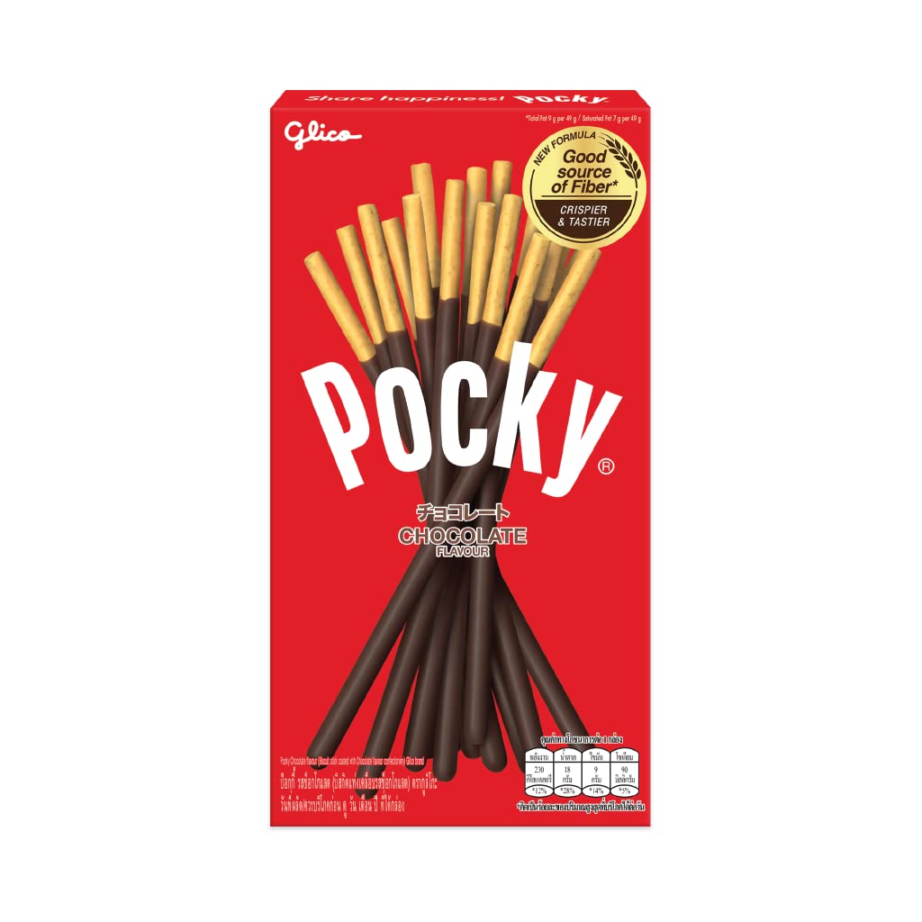 Pocky Palitos de galletas cubiertos de crema de chocolate 173 onzas ...