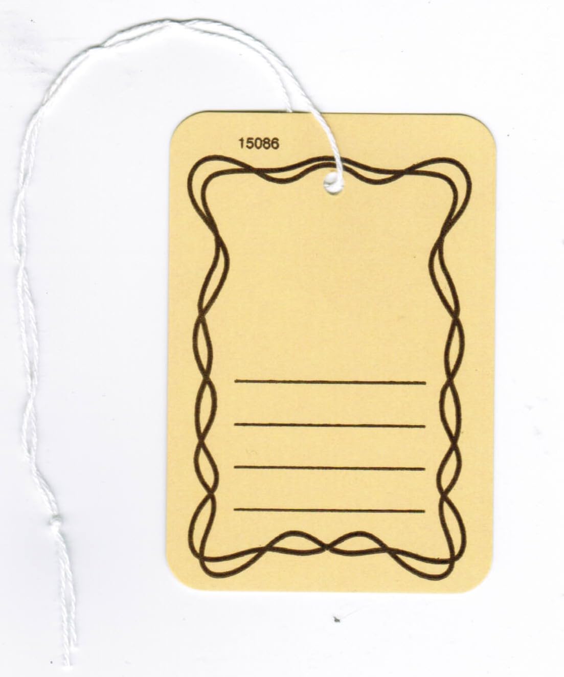 Amazon.com : Utility Tag (3-1/8" x 2-1/8"), Brown Ink on Buff Cardstock ...