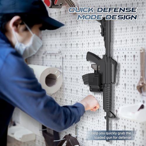 Snapklik.com : 2 In 1 Gun Wall Mount For 223/5.56 Rifle And Mags ...