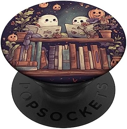 Amazon.com: Cute Ghosts Reading Books Halloween Librarian Book Lover ...
