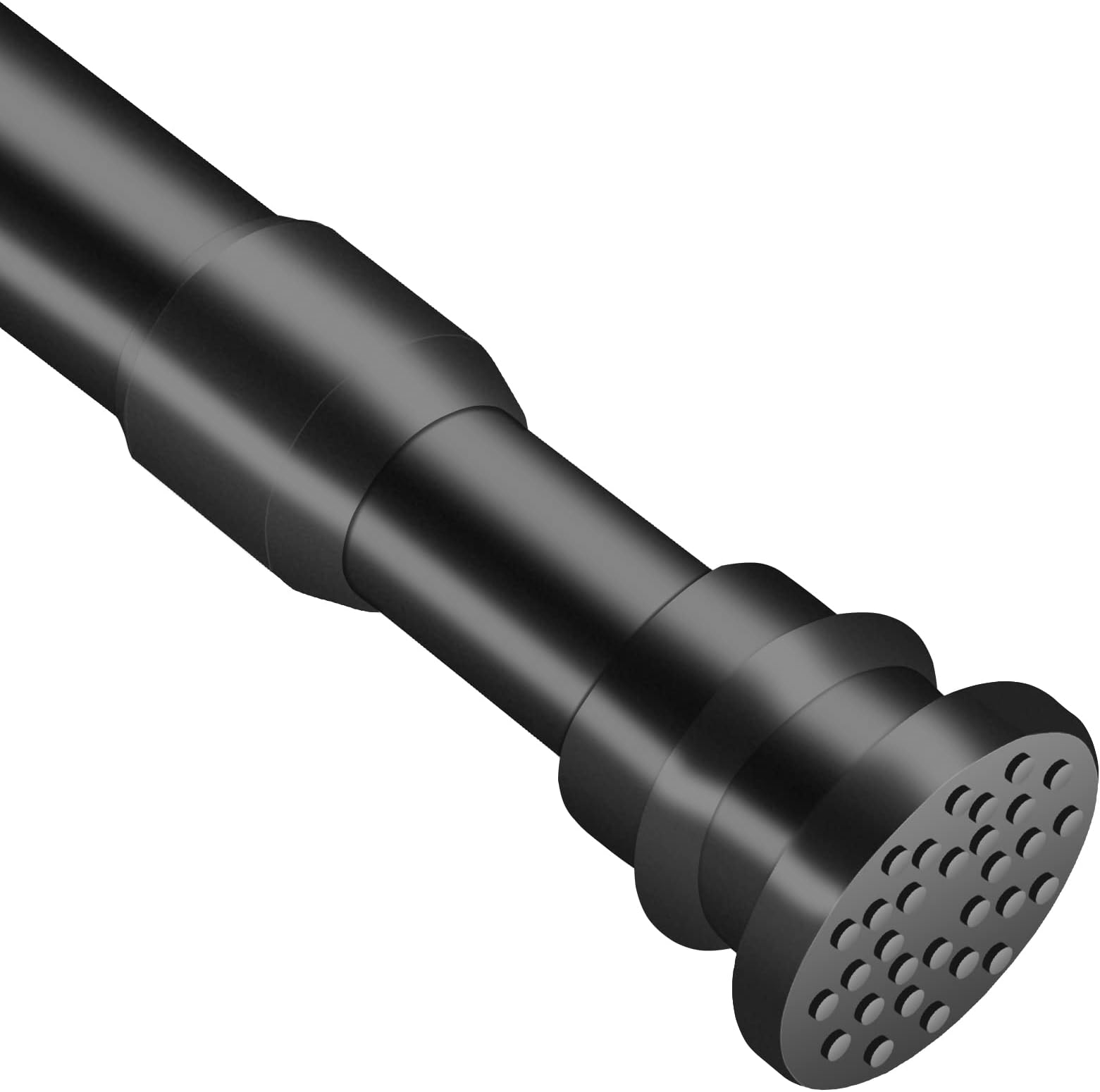 Small Tension Curtain Rods 40-70cm Black, Heavy Duty Spring Tension ...