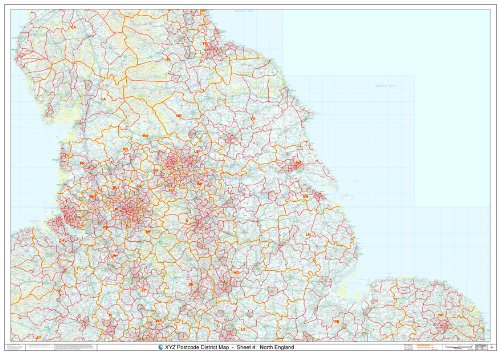 North England Districts (Postcode District Map): 9781904058106: Amazon ...