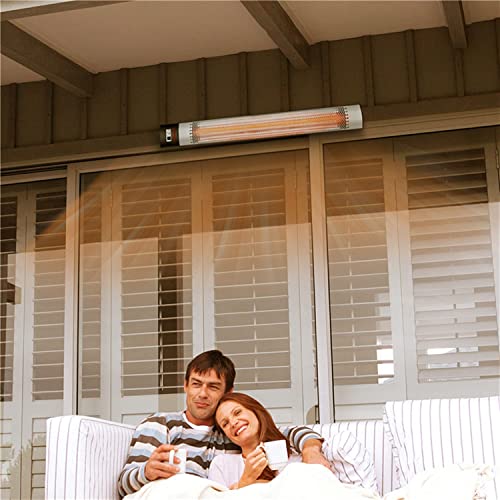 SUN RDPP 2500W Wall-Mounted Patio Heater, Electric Infrared Heater with ...