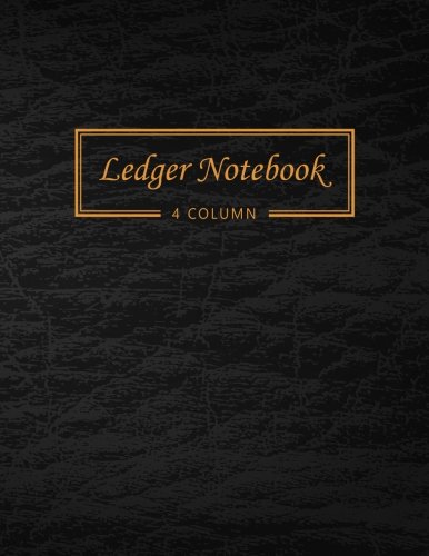 Amazon.com: Ledger Notebook: 4 Column Ledger Record Book Account ...