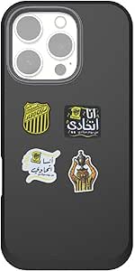 Ittihad Club Decorative Sticker Set, 4 Pieces, Sports Theme Design for ...