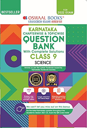 Oswaal Karnataka Question Bank Class 9 Science Book Chapterwise ...