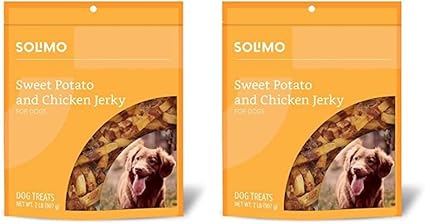 Amazon.com: Amazon Brand - Solimo Sweet Potato & Chicken Jerky Dog ...