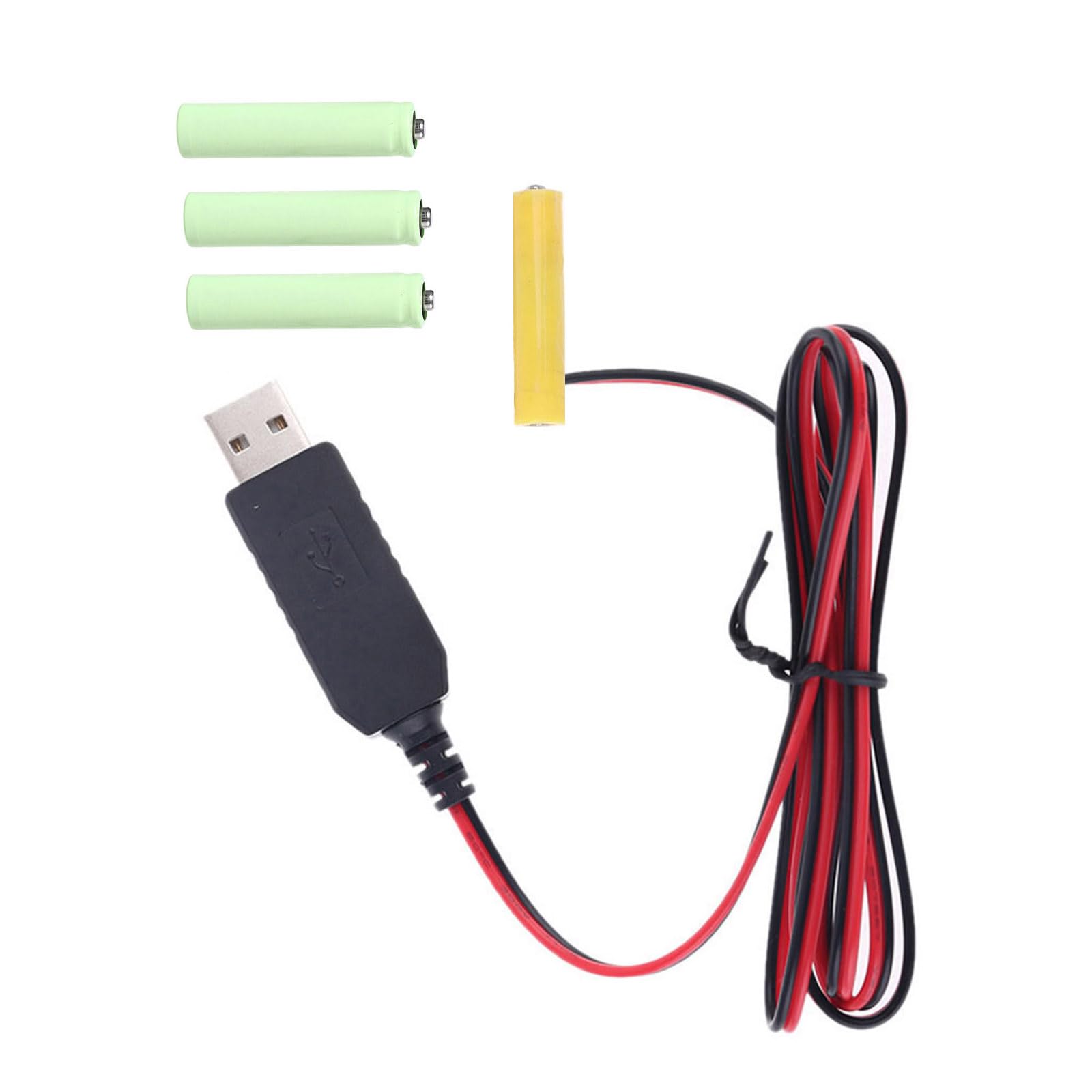 Amazon.com: AAA Battery Eliminators USB Power Supply Cable Replace 4x 1 ...