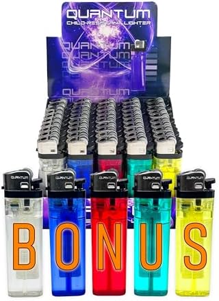 Amazon.com: Disposable Lighters (Pack of 50) | Solar Lite - Bonus 5 PK ...