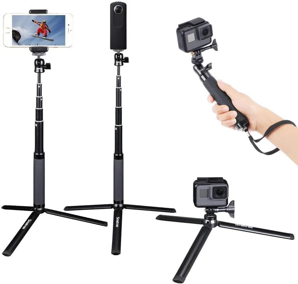 TELESIN 118"/3 Meters Ultra Long Selfie Stick for GoPro Max Hero 10 9 8 ...