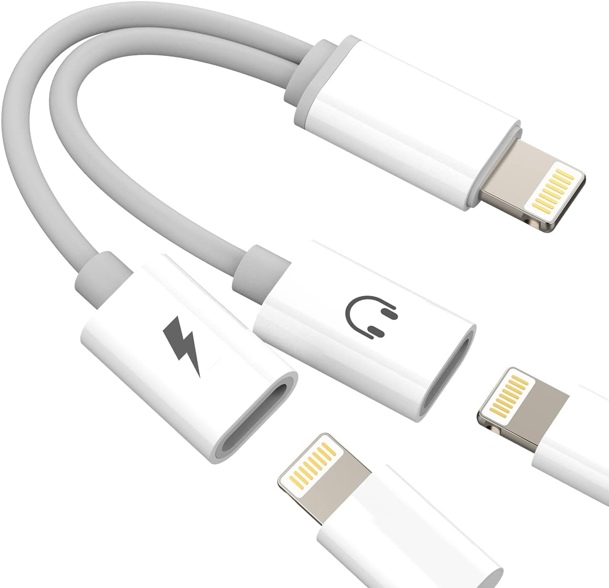 Amazon.com: [Apple MFi Certified] 2PACK iPhone Lightning to 2 Lightning ...