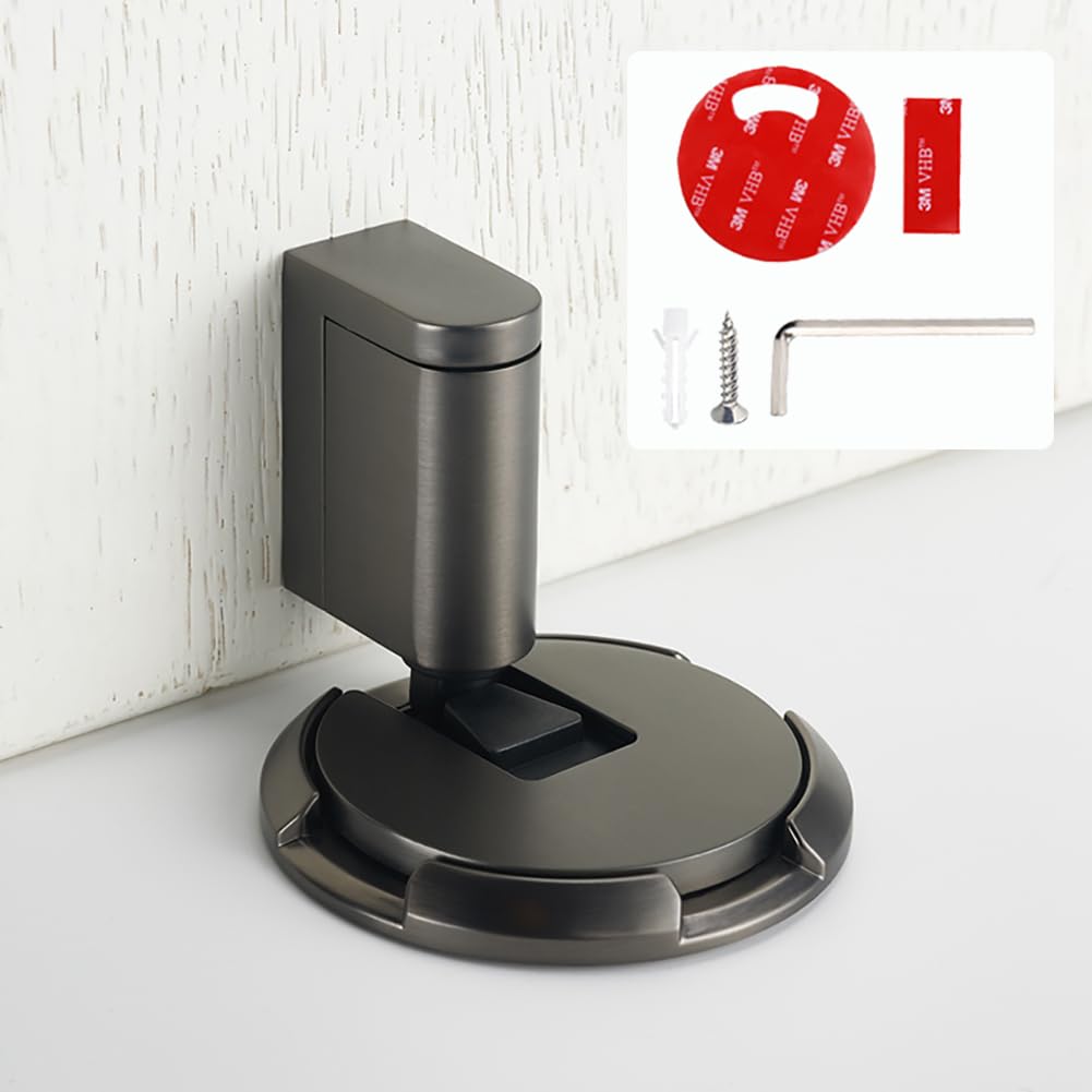 Amazon.com: Magnetic Door Stopper, Punch-Free Adjustable Silent ...