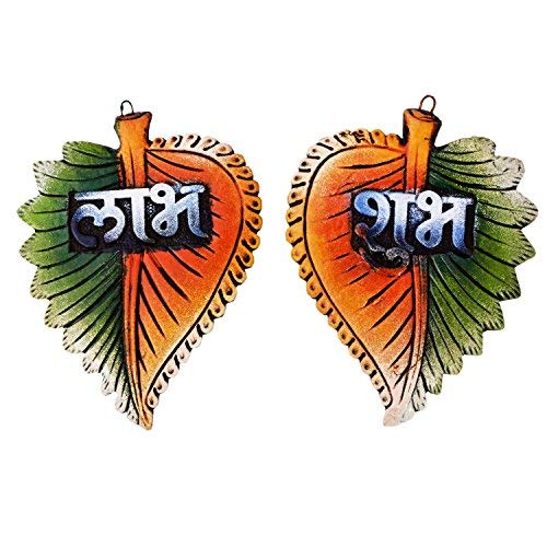 Shubh-Labh Wall Hanging (Handmade) (Pack of 2) : Amazon.in: Home & Kitchen