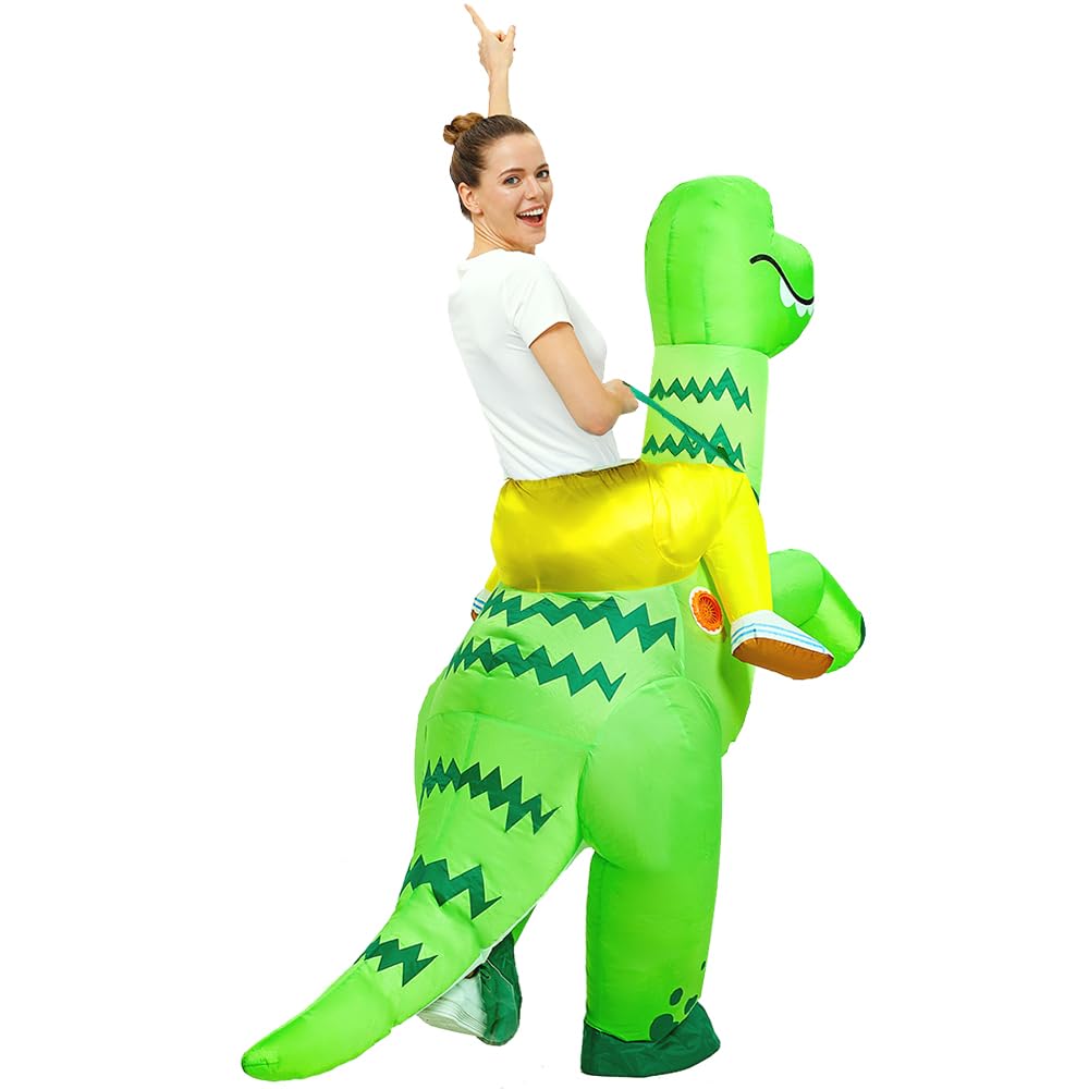 Snapklik.com : Dinosaur Costume Inflatable Diplodocus Costume Adult ...