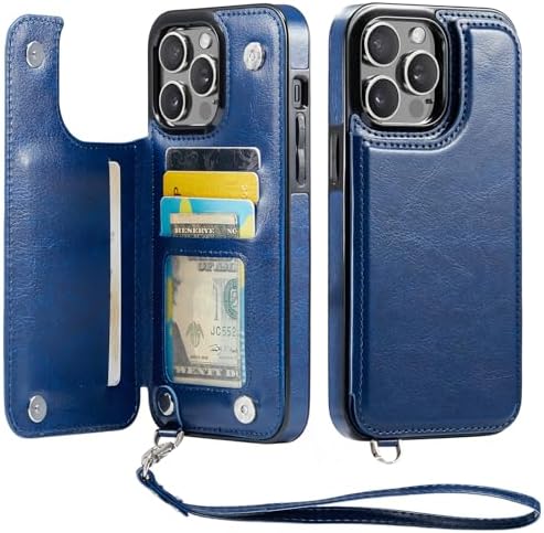 Amazon.com: for iPhone 14 Pro Wallet Case with Card Holder, Case for ...