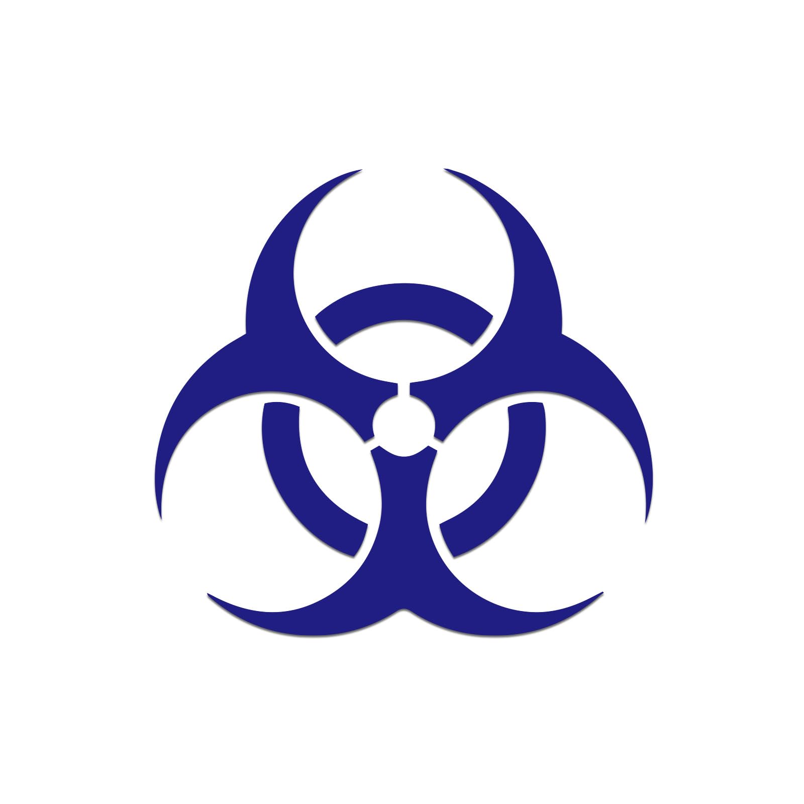 Biohazard Sign Blue