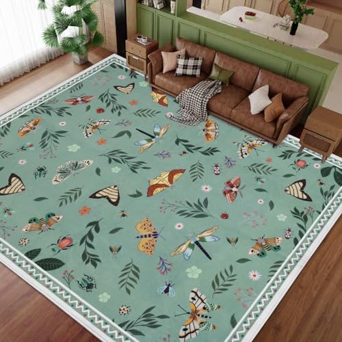 Amazon.com: ASPMIZ Insect Area Rug 8X10 Living Room Rug, Spring Summer ...