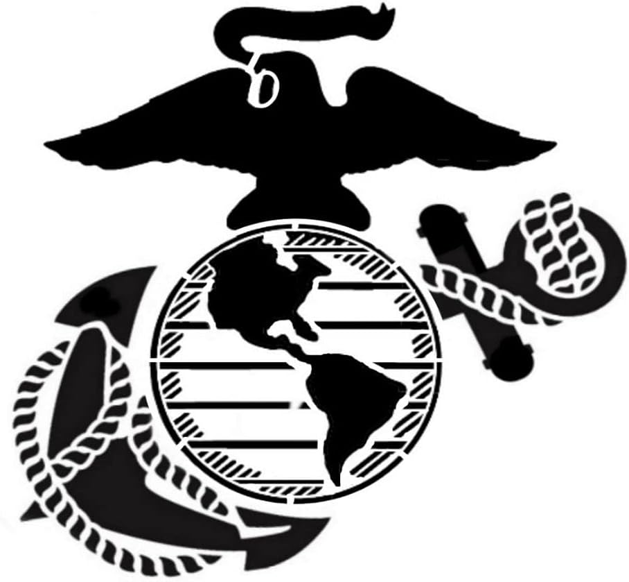 Amazon.com : American Services Eagle Anchor Stencil Soldier Patriotic ...