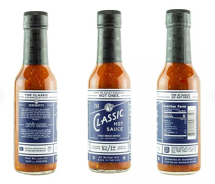 Hot Ones – Paquete de fiesta de salsa picante (5 onzas, 5 unidades ...