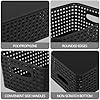Amazon.com - Begale 6-Pack Plastic Basket Organization, Storage Baskets ...