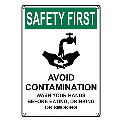 Amazon.com: Weatherproof Plastic Vertical OSHA Safety First Avoid ...