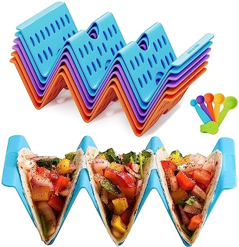Amazon.com: 7PCS Colorful Taco Holder Stands Set of 6 or 4 - Premium ...