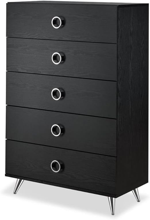 Amazon.com: Acme Elms Wooden Rectangular Chest with 5 Storage Drawers ...