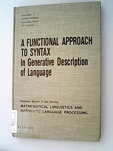 A Functional approach to syntax in generative description of language ...