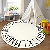 Amazon.com: LIVEBOX Round ABC Play Room Rug for Kids, Alphabet Nursery ...