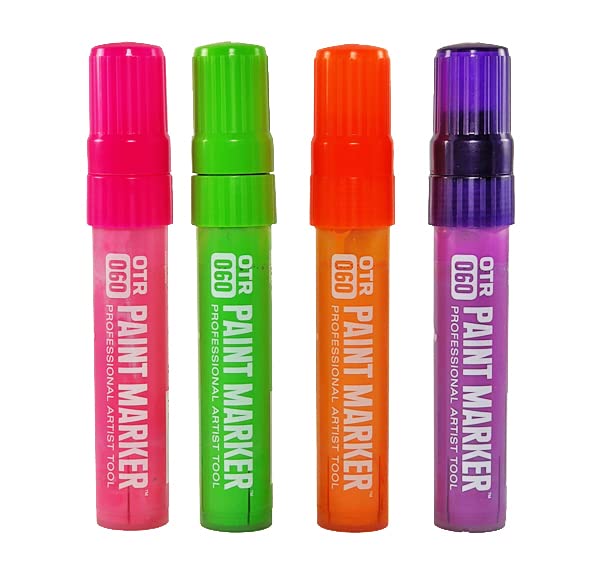 Amazon.com: On The Run OTR.060 Neon Colors Permanent Jumbo Paint Marker ...