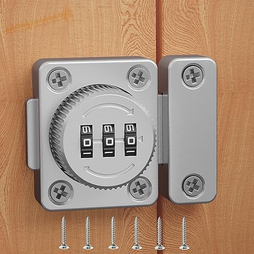 Cabinet Door Latch – Keyless Combination Lock for Cabinet Doors ...