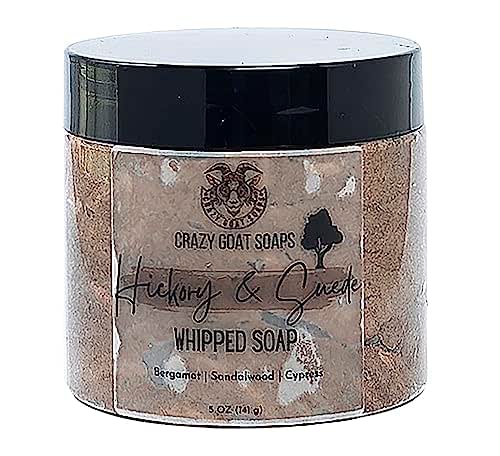 Amazon.com: Whipped Soap | Pure Goat Milk | Hickory & Suede | Cream ...