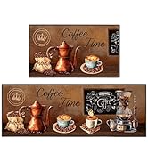 Amazon.com: JWXCBIM Coffee Kitchen Rug 2 Piece Set, Farmhouse Style ...