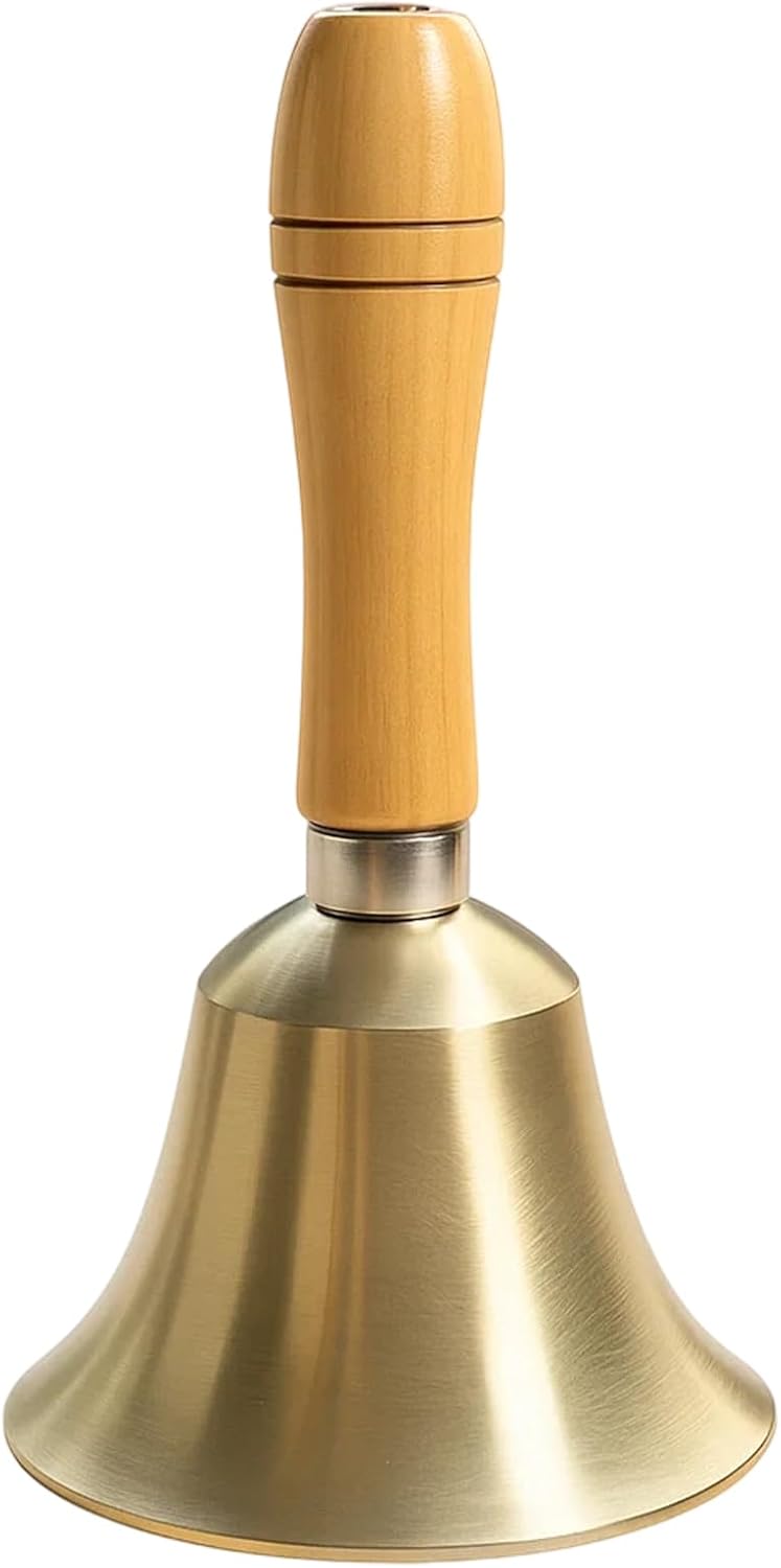 GYTFOG Hand Bell, Bell with Wood Handle, Hand Bells, Metal Hand Bells ...