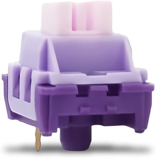 FKZ Lavender Purple Keyboard Linear Switch,3 Pin PCB Mount Pre-Lubed ...